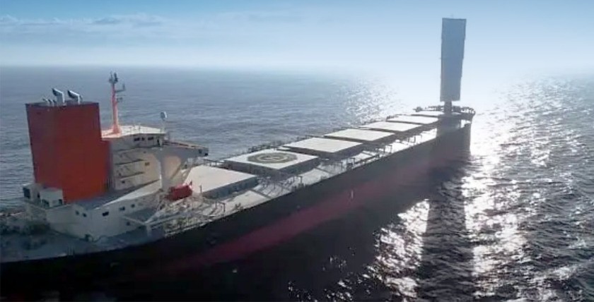 Neue Antriebe: Massengutfrachter mit „Hard Sail“ unterwegs - marineforum