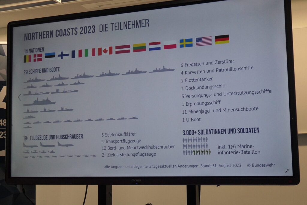 Northern Coasts 23: Maritimes Großmanöver in der Ostsee unter deutscher ...